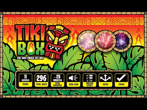 Buy Tiki® Box 296-Shots Sampler® Fireworks Online – Red Apple® Fireworks